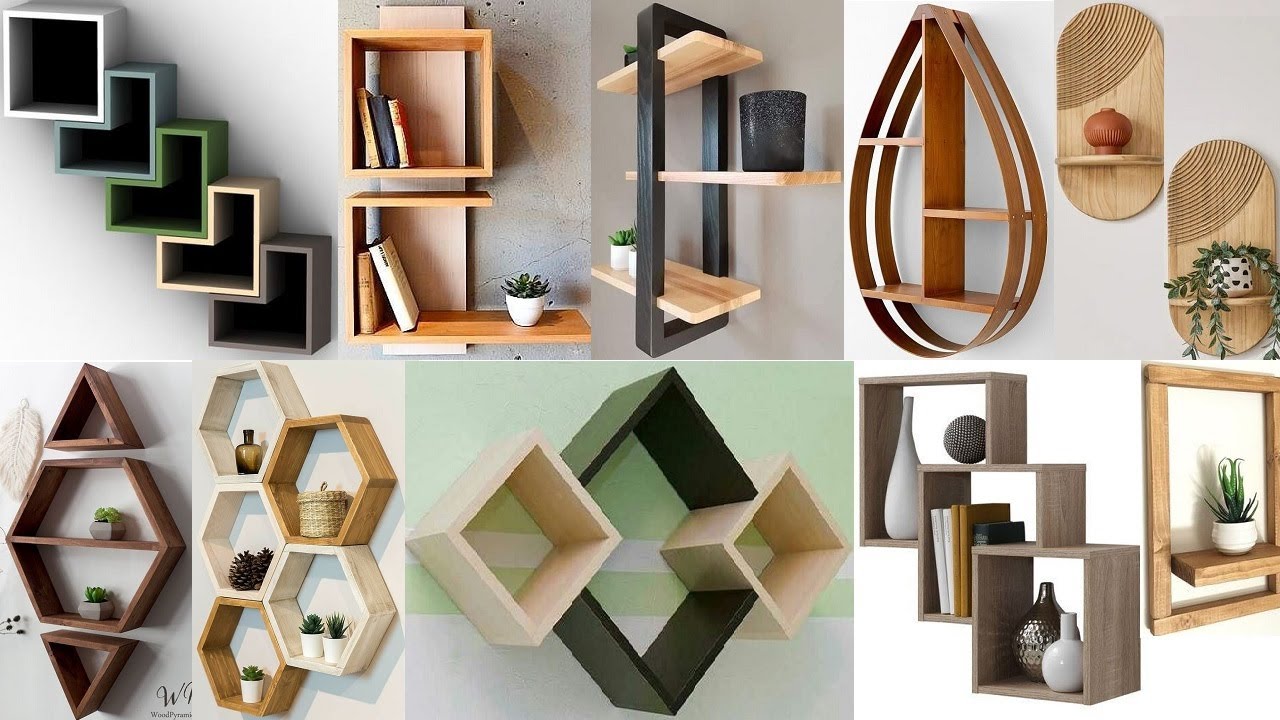 Stylish wall mounted wooden shelf design ideas for your home décor ...