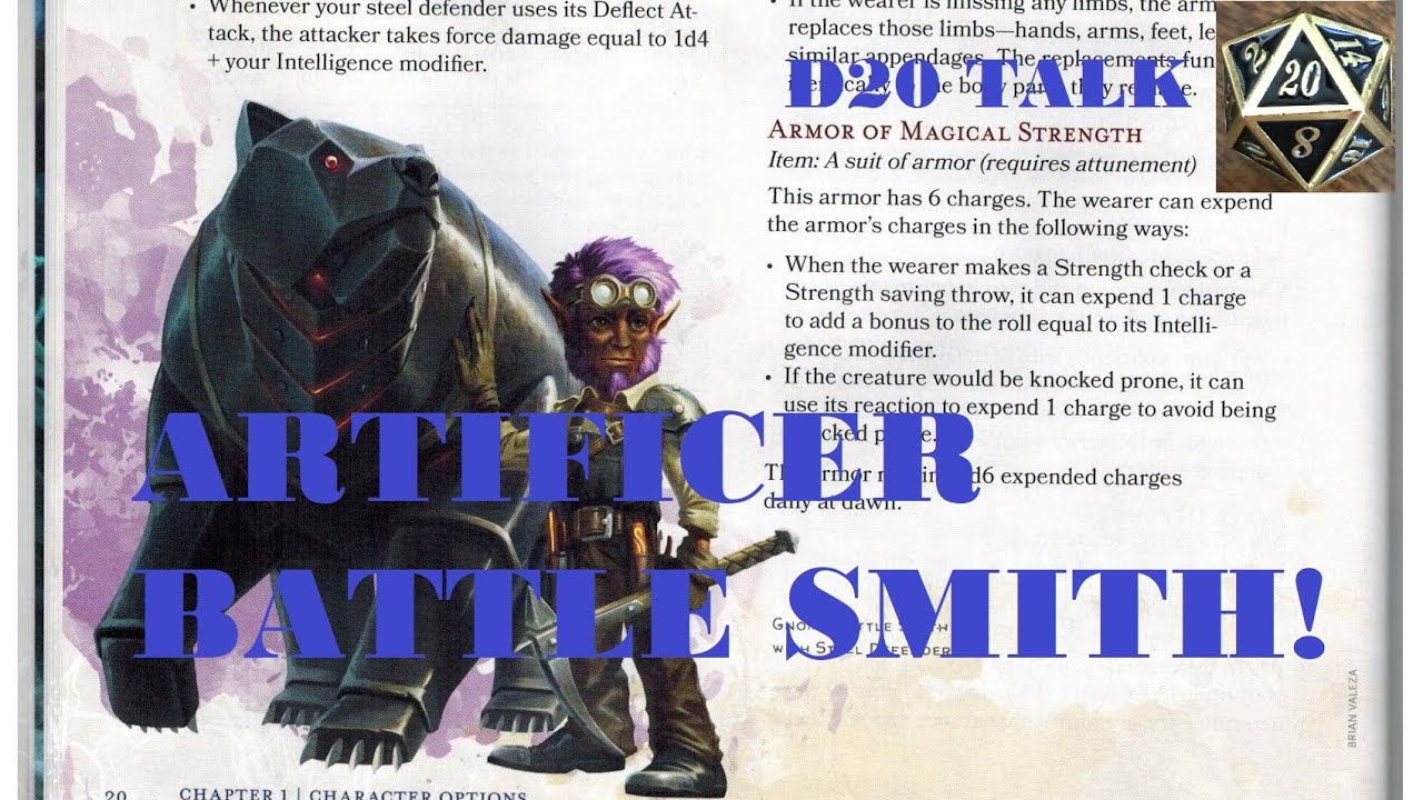 Artificer Battle Smith - Tasha's Cauldron of Everything - YouTube