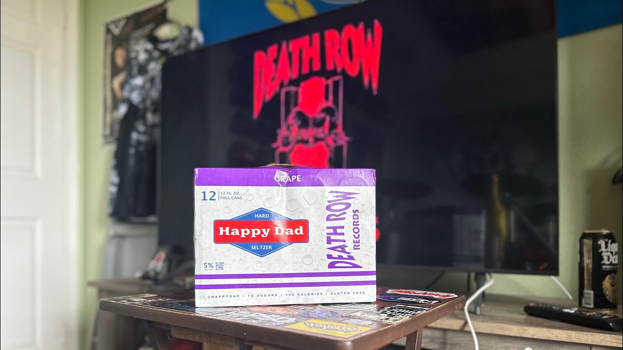 Death Row Records x Happy Dad Hard Seltzer Grape Flavor: Unboxing ...