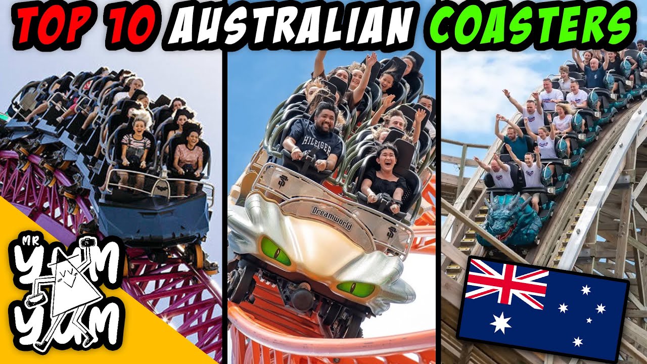 Top 10 Roller Coasters in Australia - YouTube