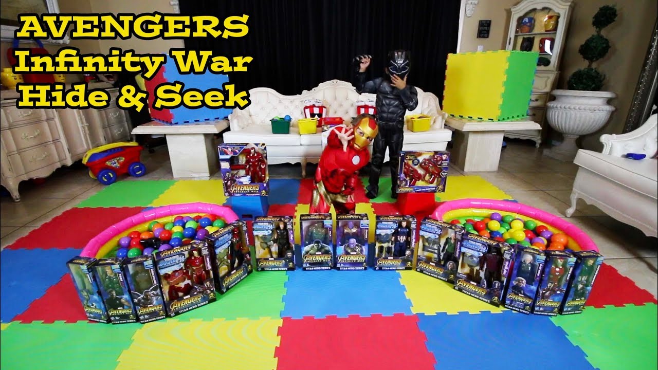 Pretend Play Avengers Infinity War Hide and Seek | Rescue Mission - YouTube