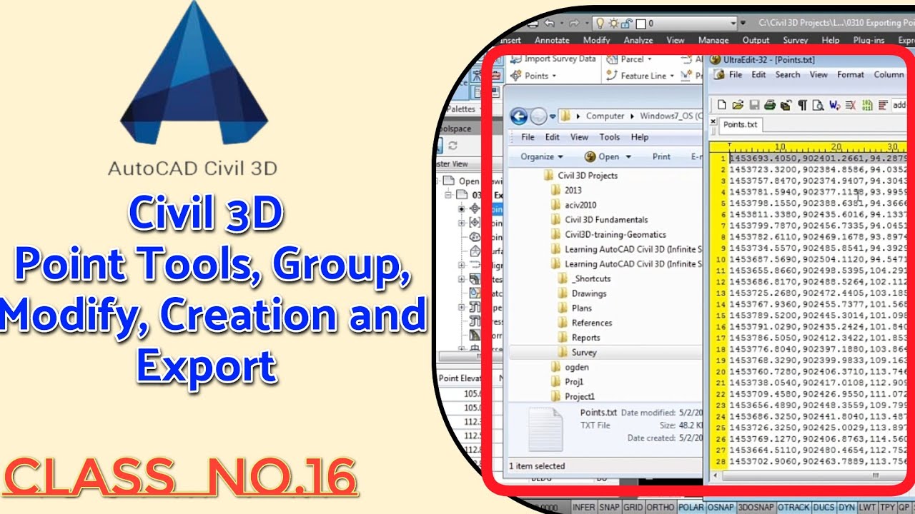 Point Tool Panel | Point Modification| Point Group| Point Create ...