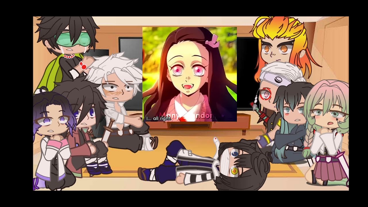 Hashiras react to nezuko kamado(200 sub special ) read description to ...