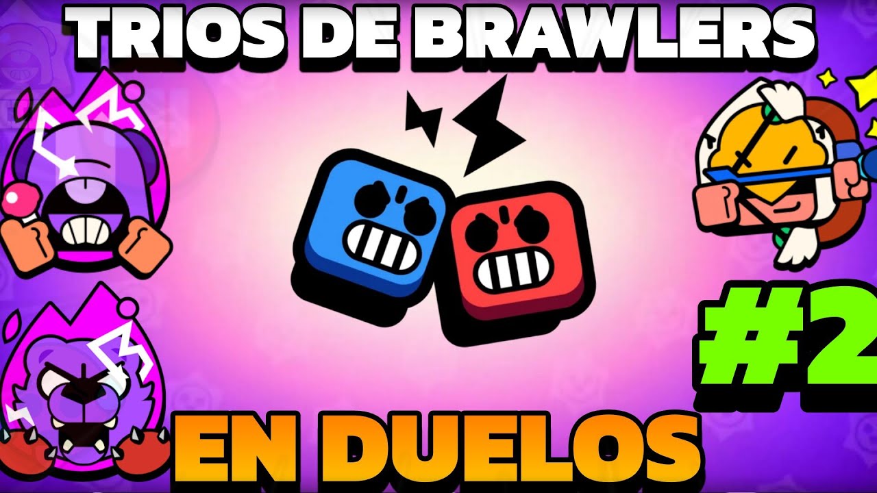 JUGANDO con CADA TRIO DE los BRAWLERS en DUELOS - YouTube