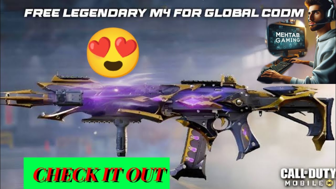 *NEW* FREE LEGENDARY M4 - BLACK GOLD ROYAL 😍(COD MOBILE )#callofduty # ...