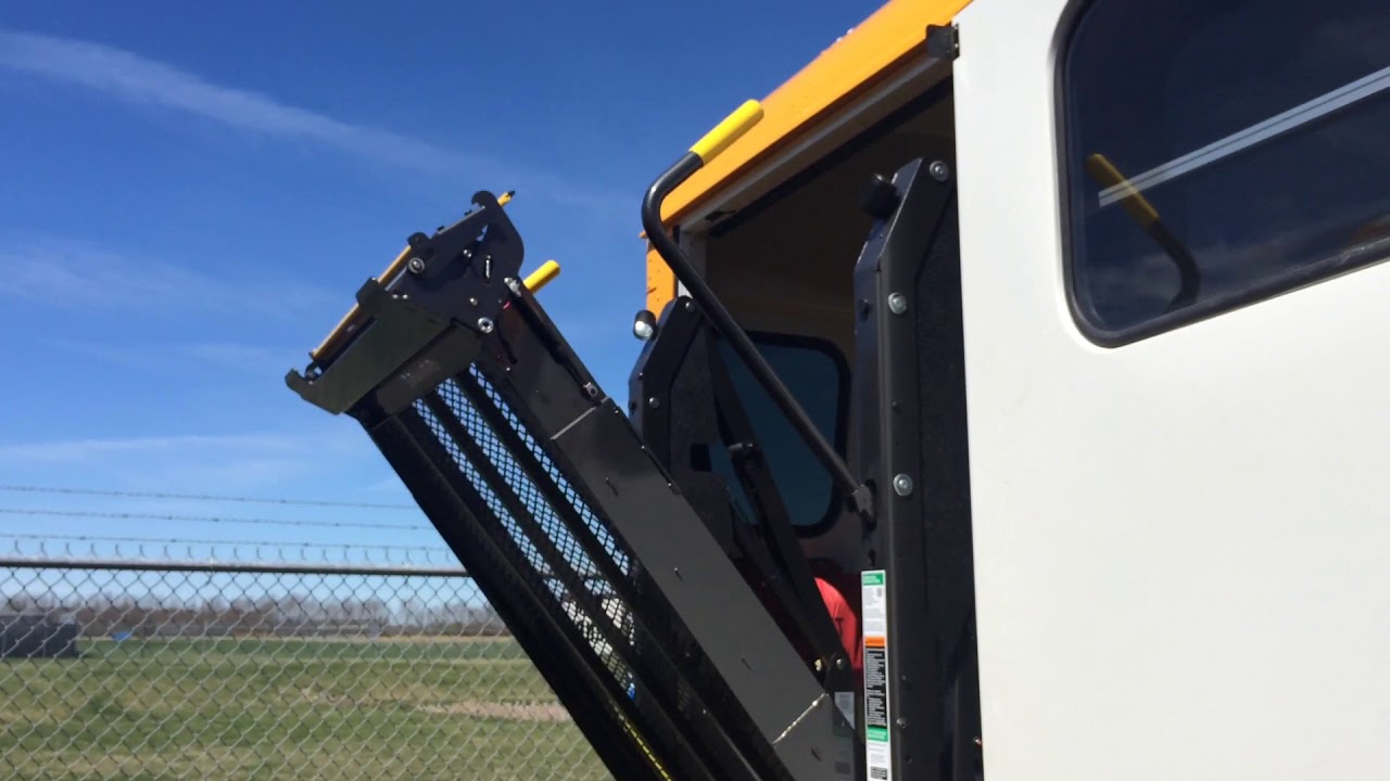Bluebird Vision wheelchair lift - YouTube