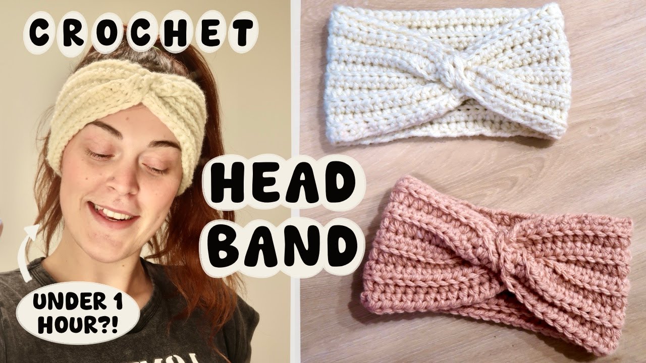 DIY Crochet Headband Tutorial | Easy & Fast Beginner Project - YouTube