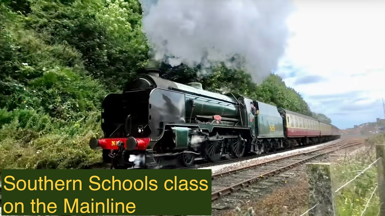 Schools class Steam locomotive 925 Repton at Whitby - YouTube