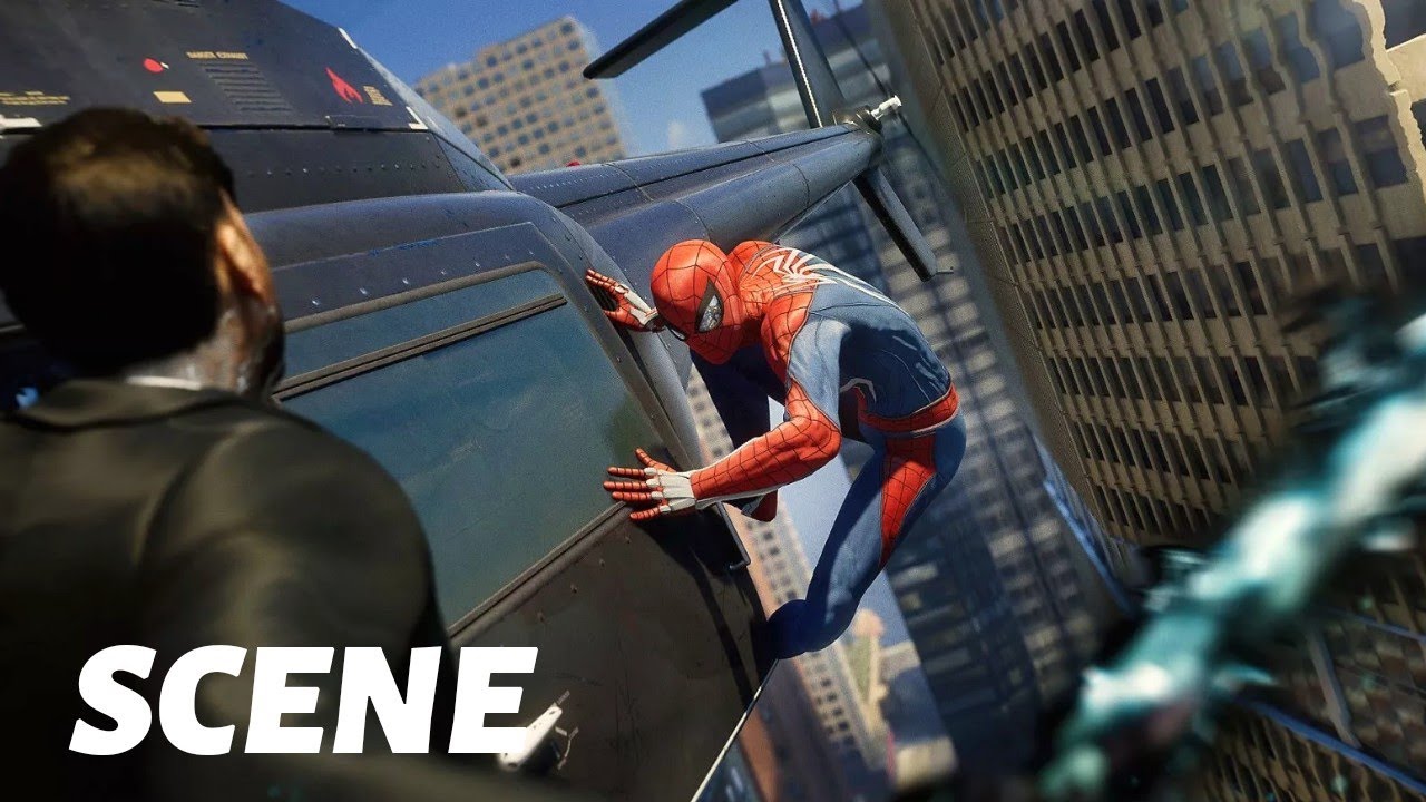Marvel's Spider-Man: Helicopter Scene 60 FPS - YouTube