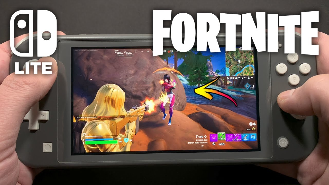 Fortnite on Nintendo Switch Lite #657 - YouTube