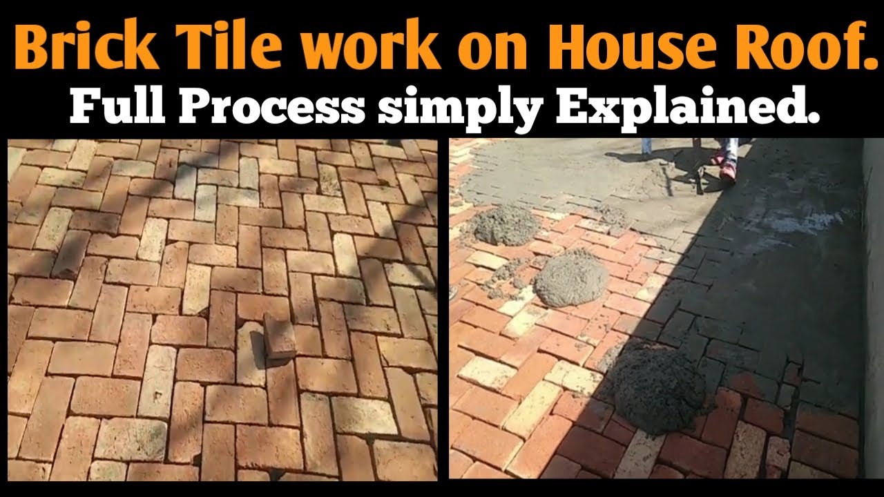 Brick Tile work on Roof | CIVIL ENGINEERING PRACTICAL KNOWLEDGE | civil ...