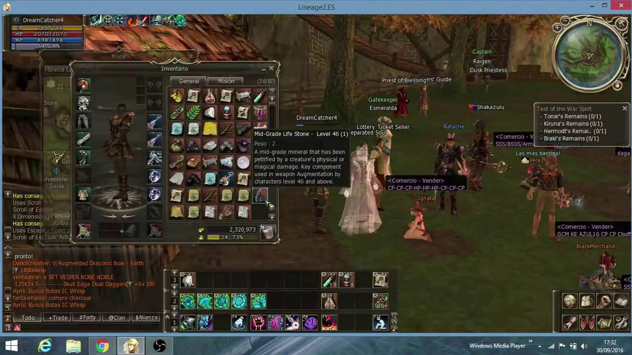 Lineage 2; Quest 39 (Segundo Cambio Final) + Quest 12 Millones [Parte ...