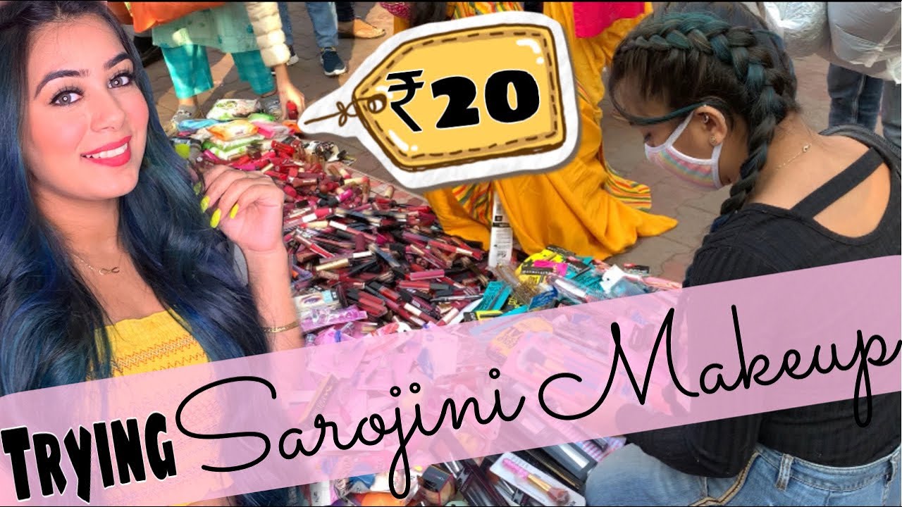 Trying Sarojini Makeup | Is It Worth Buying ? Under ₹20-₹50 | Dilli Ki Ladki - YouTube