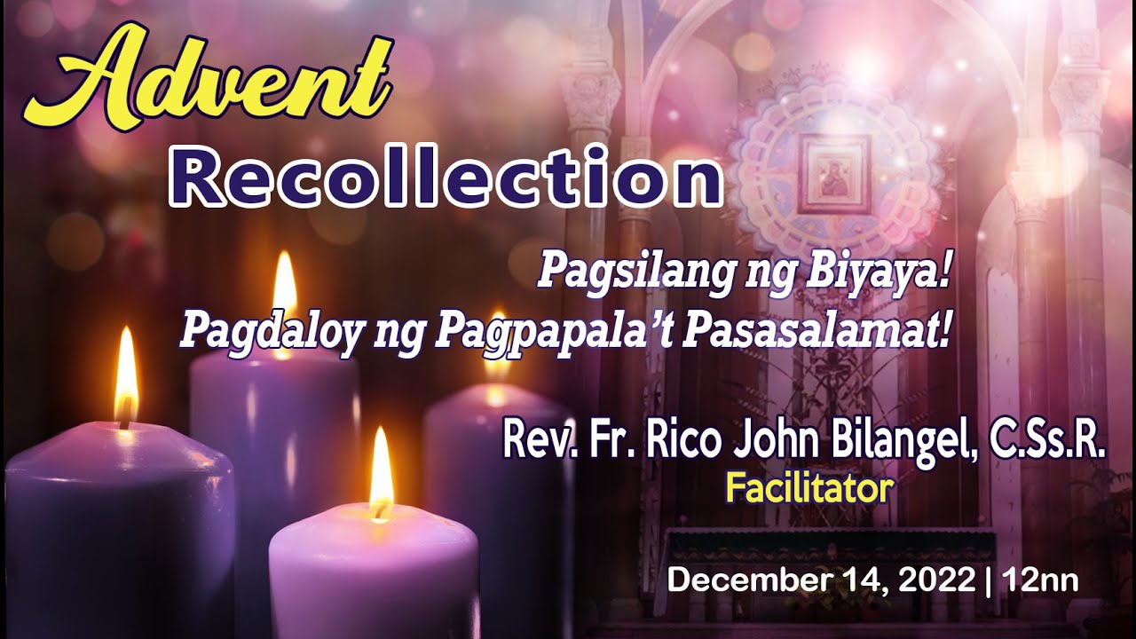 Baclaran Church Live: Advent Recollection - YouTube