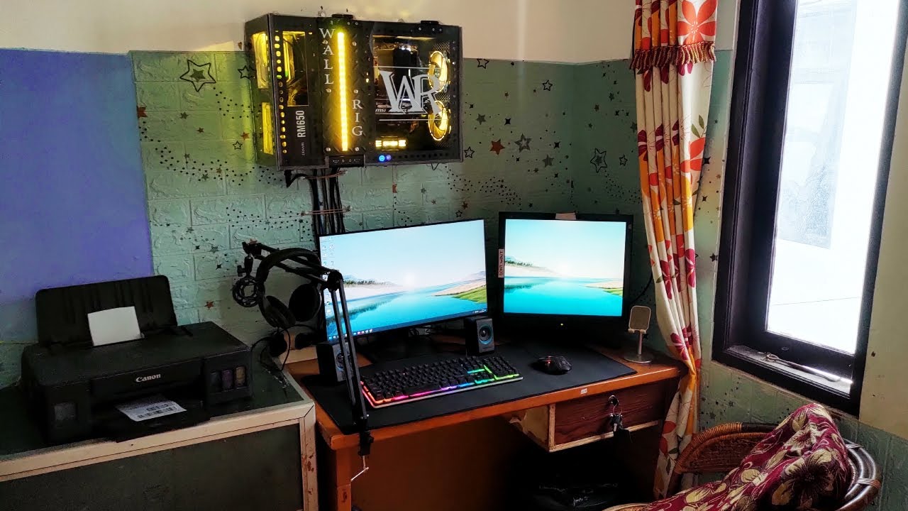 Casing PC Gantung Di Tembok - YouTube