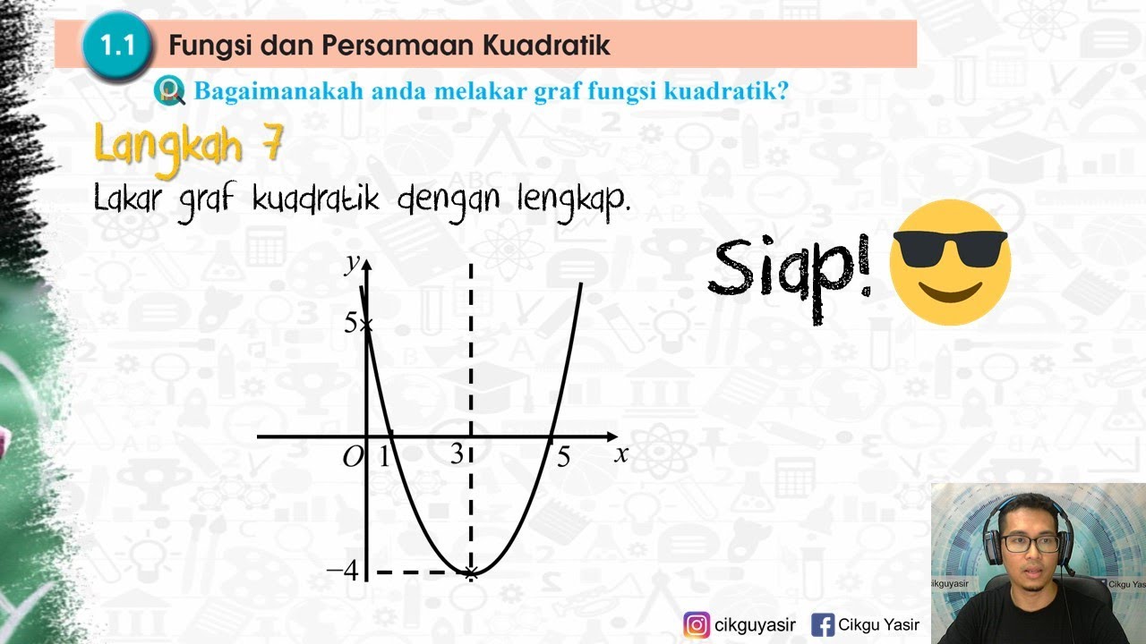 7 Langkah Mudah Melakar Graf Kuadratik | Matematik Tingkatan 4 - YouTube