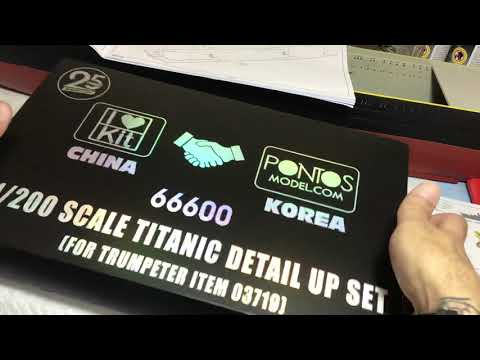 Pontos 66600 view for Titanic Trumpeter 1/200 scale. - YouTube