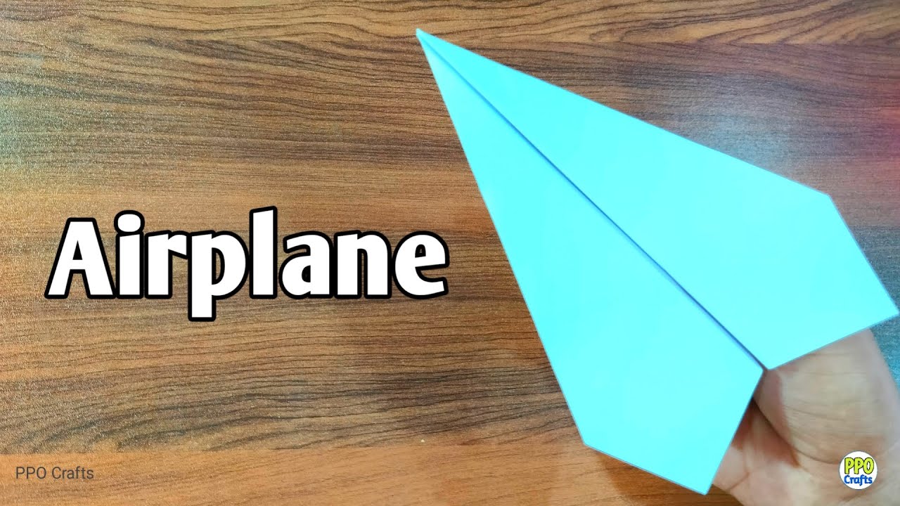 How to Fold a Paper Airplane | Origami Airplane | Step by Step | Easy ...