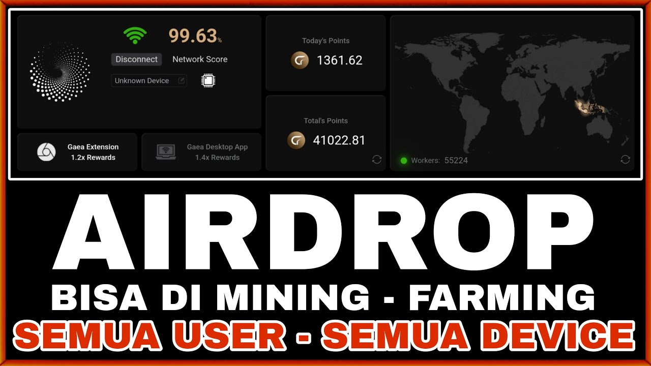 AI GAEA - Airdrop DEPIN Bisa Di FARMING Gratis Semua Device - YouTube