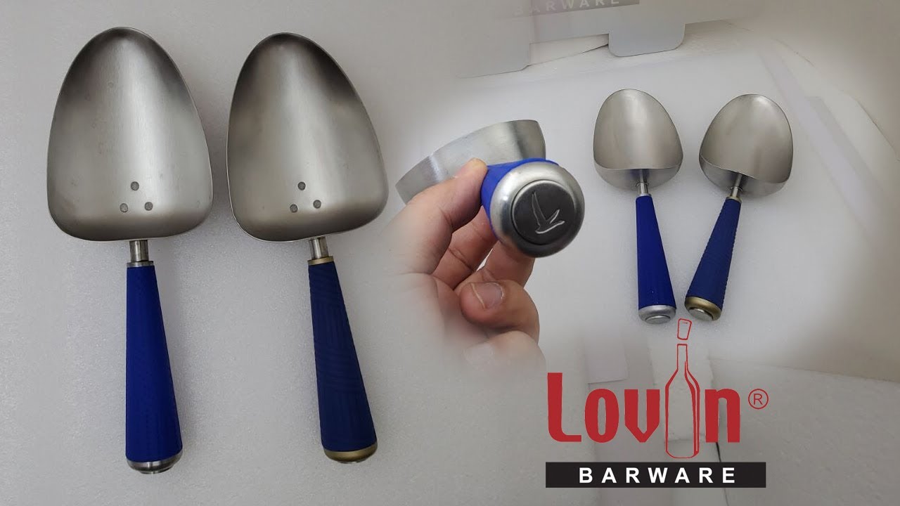 GREY GOOSE ICE SCOOP STAINLESS STEEL RUBBER HANDLE , GGV ice scroop ...
