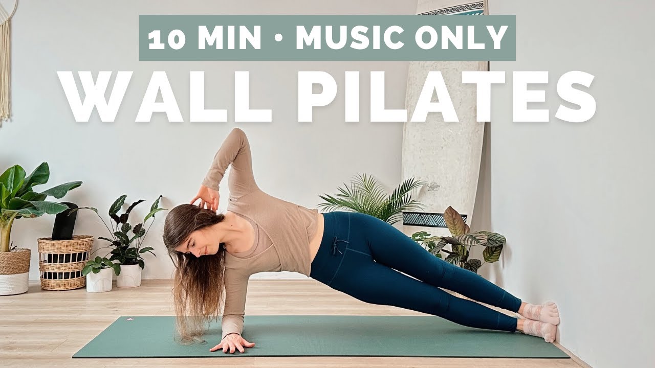 10 MIN WALL PILATES WORKOUT || Full Body Pilates at Home for Abs ...