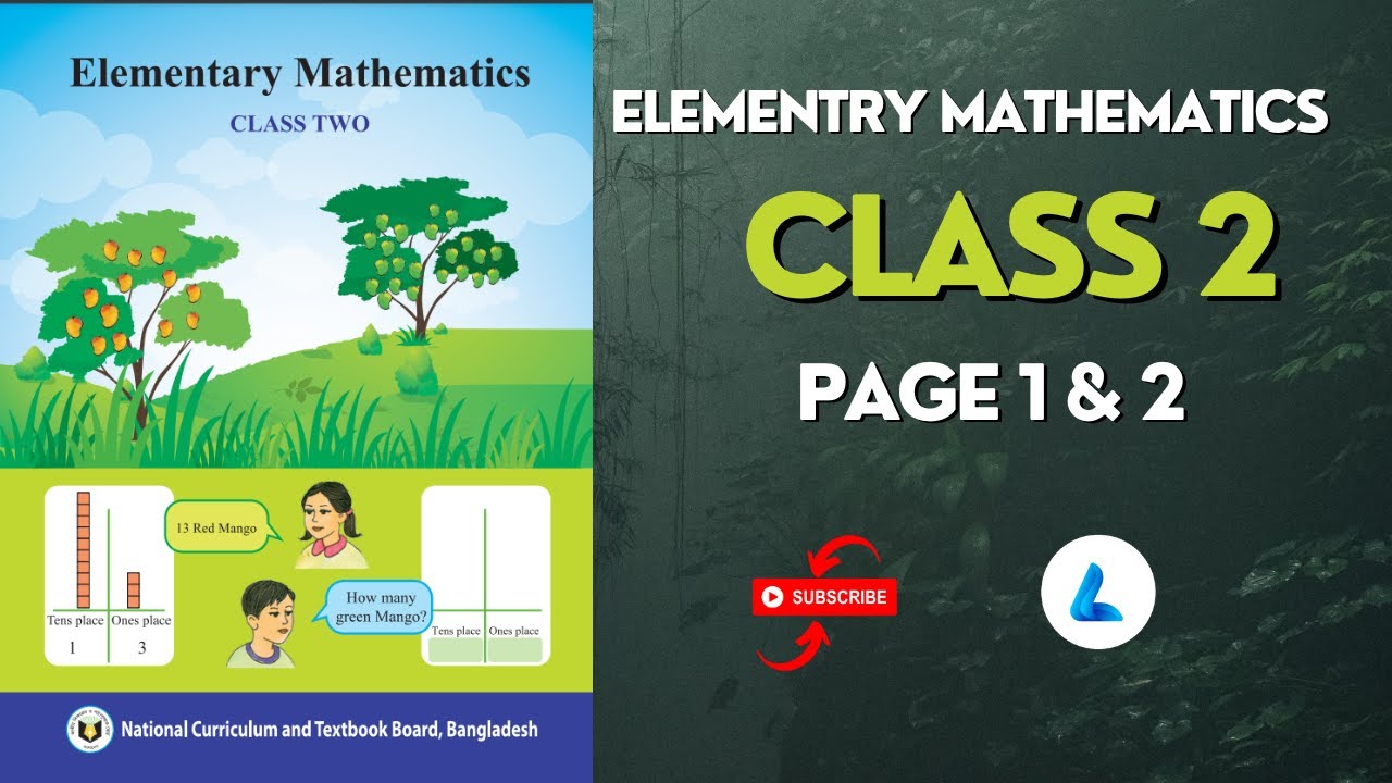 Class 2 Elementary Mathematics Part 1 Page 1 & 2 @allaboutlearning247 # ...