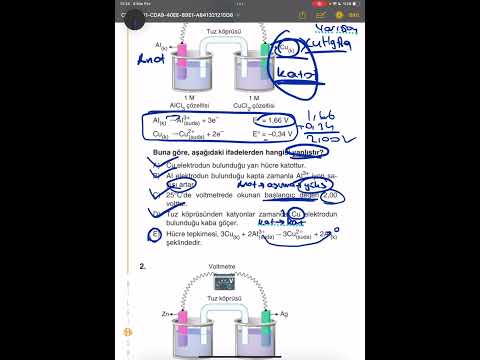 elektrokimyasal hücreler soru çözümü anlamazsan taş olayım (öğrenci gözünden)