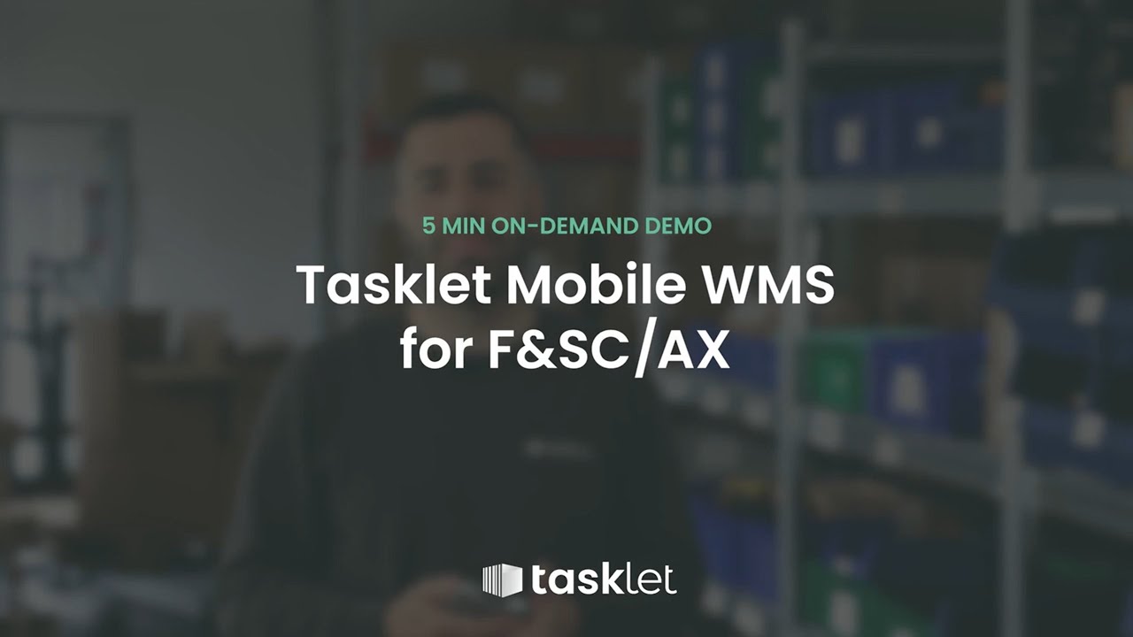 Demo: Tasklet Mobile WMS for F&SC/AX in 5 minutes - YouTube