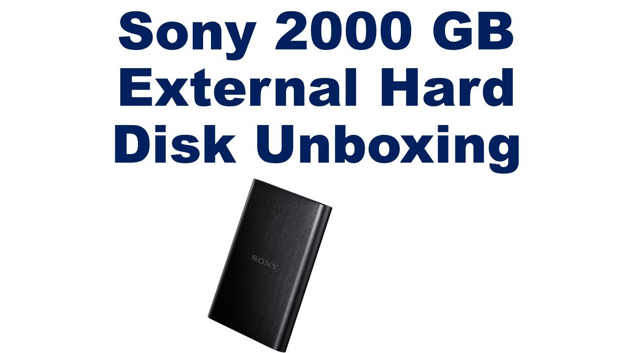Sony HD E2 2000GB External Hard Drive Unboxing - Connect With Mobile ...