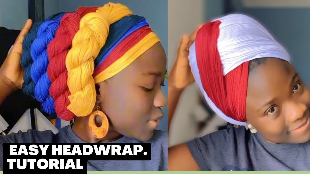 Quick & Easy Headwrap Tutorial #tutorial #trend #headwrap - YouTube