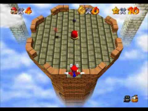 Super Mario 64 - Tower of the Wing Cap Switch + Exit 7.79 (TAS) - YouTube