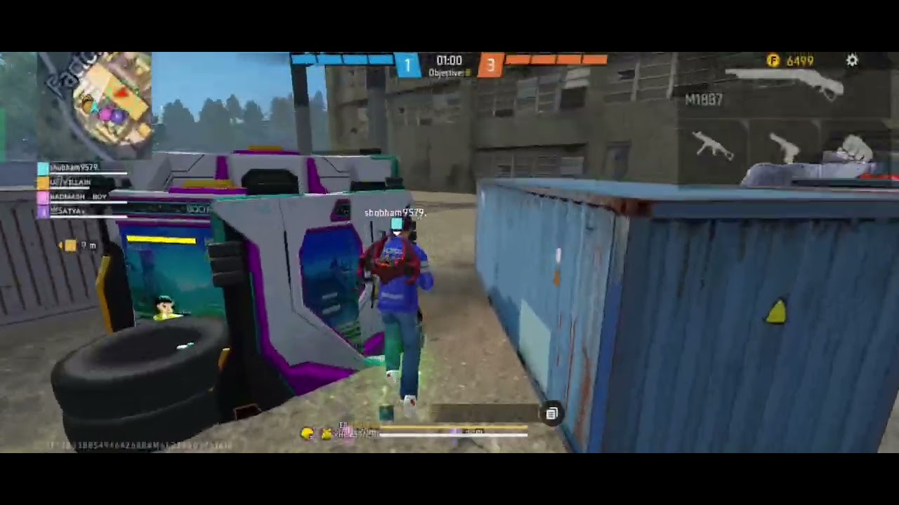 Free fire 4v4 legend💀 M1 - YouTube