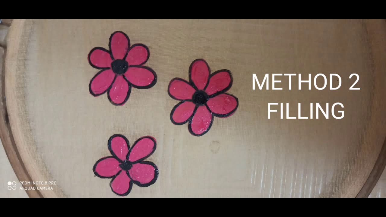 FABRIC PAINTING - FILLING (step 2) - YouTube