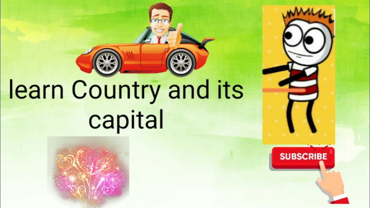 Learn country and its capitalwith fun. Through stickman - YouTube
