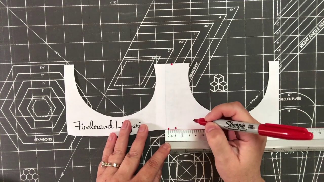 How to Alter a Bra When the Bridge is Too Wide at the Bottom - YouTube