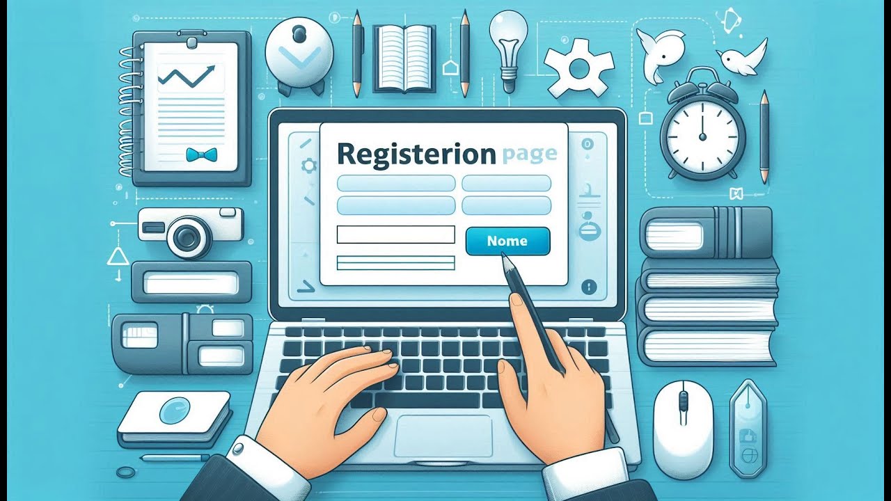 How to Create a Register Page for Library Management Software | Part 1 ...
