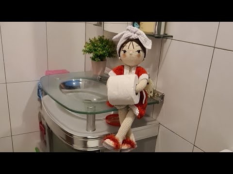 Porta papel higiênico amigurumi Rita parte 5