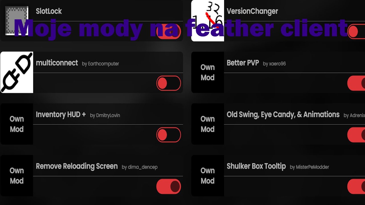 MOJE MODY NA FEATHER CLIENT - YouTube