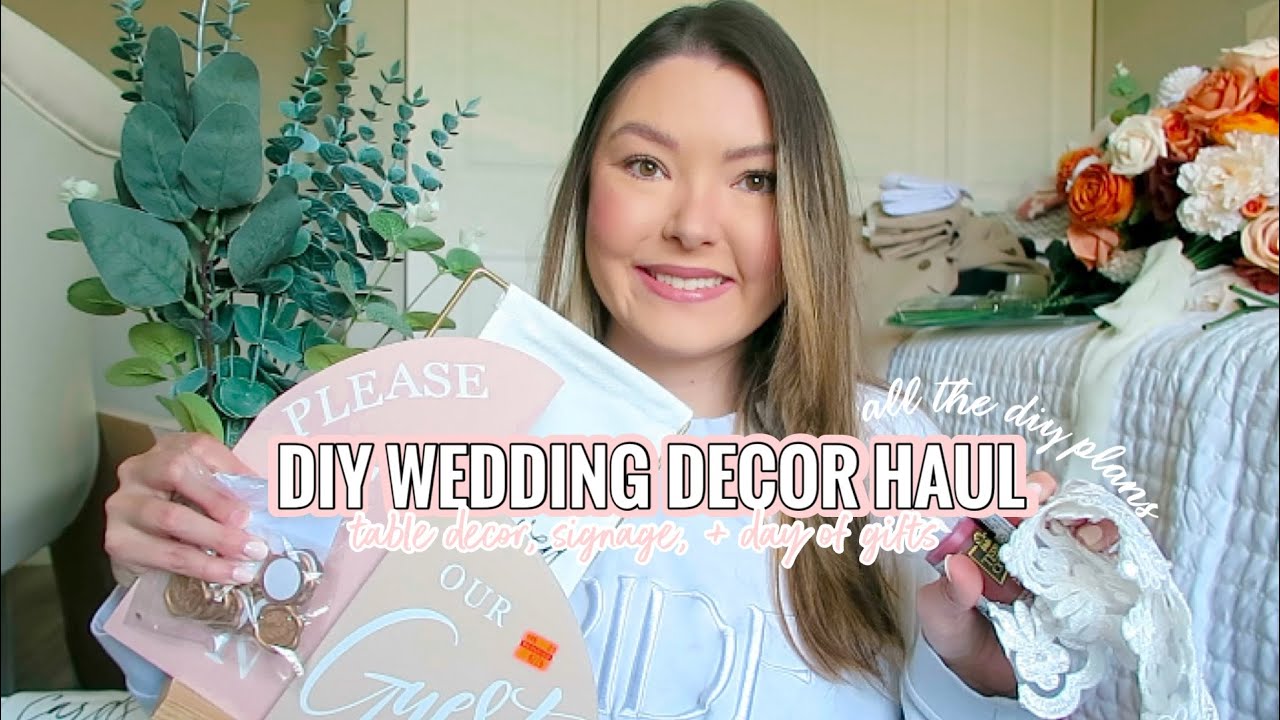 WEDDING HAUL + DIY Projects | 2025 Bride - YouTube