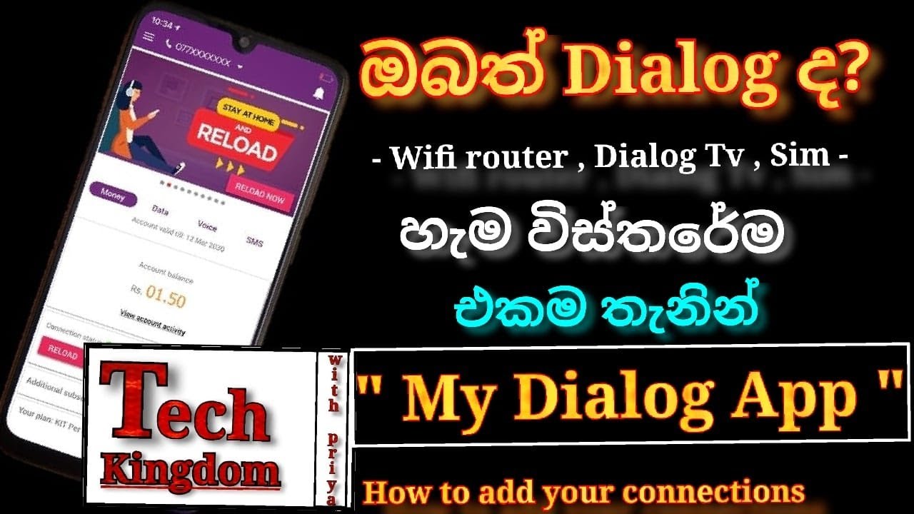 How to setup My dialog app / add Dialog Sim / Add Wifi router / Add ...