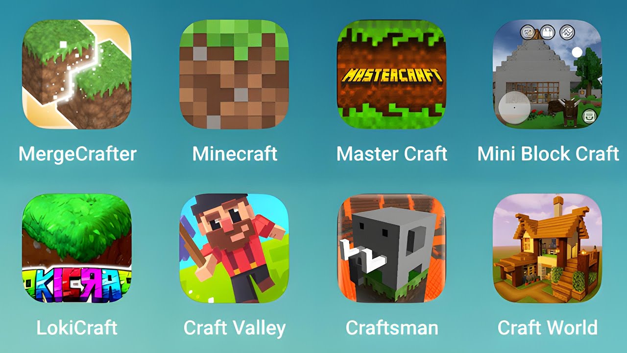 Merge Crafter, Minecraft, Master Craft, Mini Block Craft, LokiCraft ...