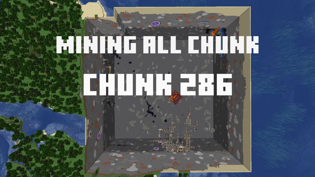 Mining all the chunks in Minecraft (Chunk 286) in 1 Minute - YouTube