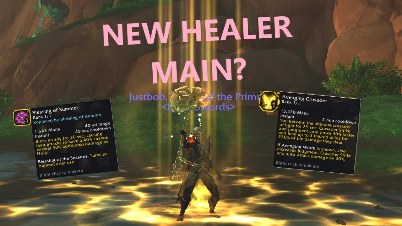 NEW HEALER MAIN? | Holy Paladin Feels Amazing right now! - YouTube