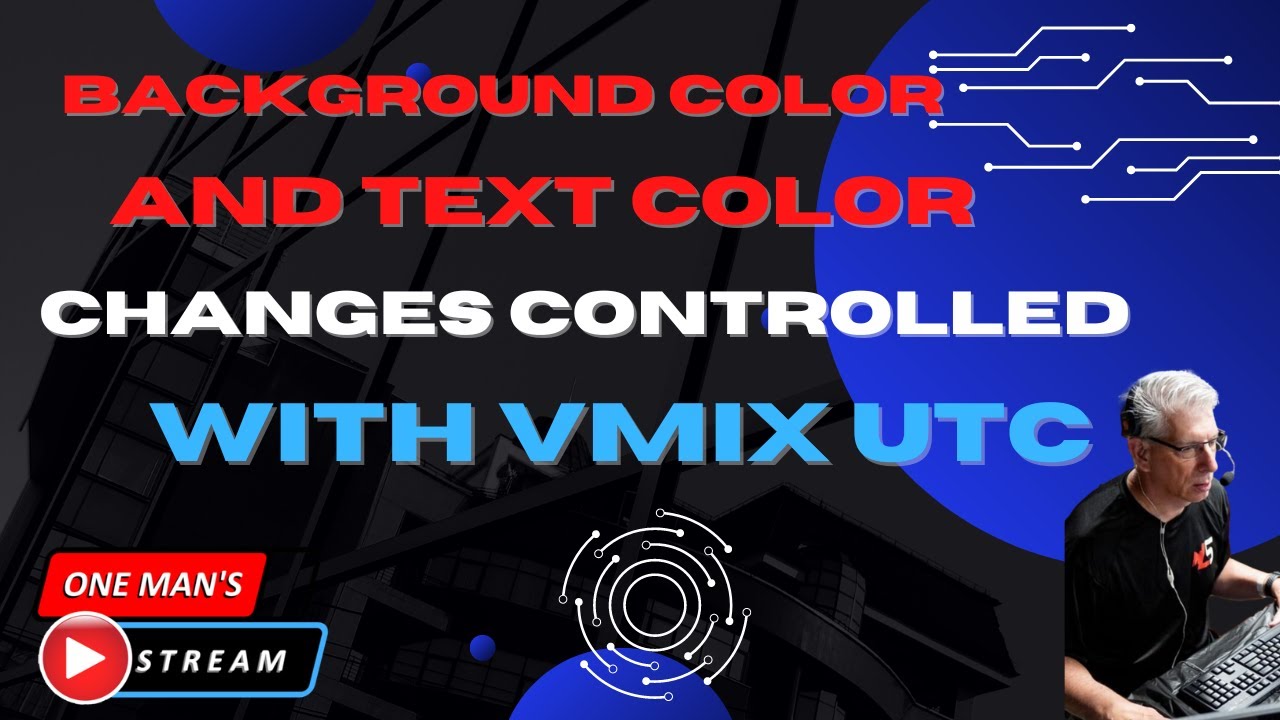 Color Change Control of Background and Text with vMix UTC | One Man's ...