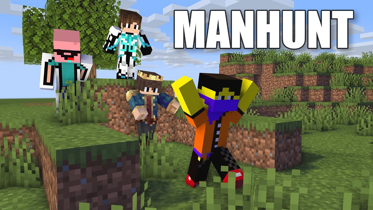 Minecraft Best Manhunt (PVP LATER) | Basu Plays - YouTube