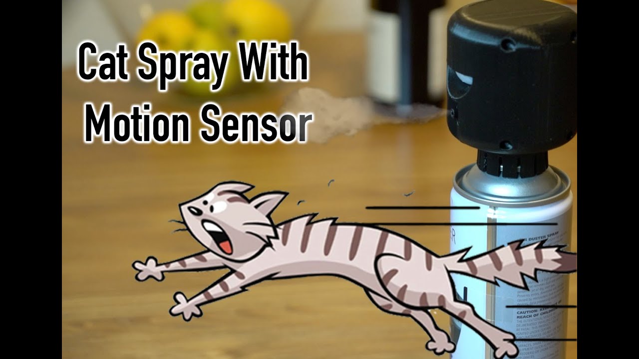 Cat Spray With Motion Sensor Compressed Air Can Compatible Deterrent ...