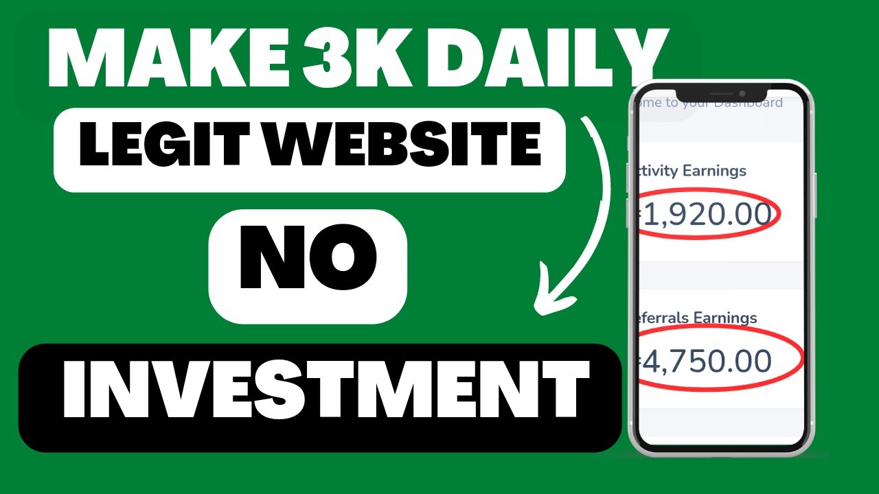 NEW METHOD! MAKE 3K DAILY WITH ZERO CAPITAL - How To Make Money Online In Nigeria - YouTube