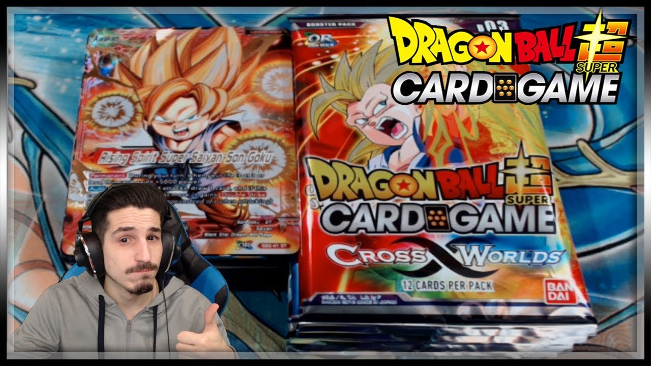 SET 3 DRAGON BALL SUPER CROSS WORLDS TCG OPENING/UNBOXING! | Dragon ...