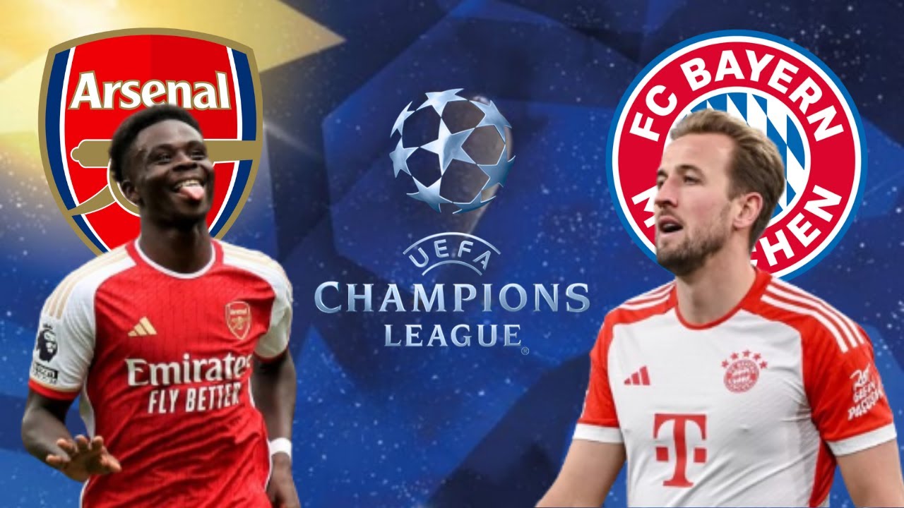 ARSENAL x BAYERN de MUNIQUE | CHAMPIONS LEAGUE 23/24 - OITAVAS FINAIS ...