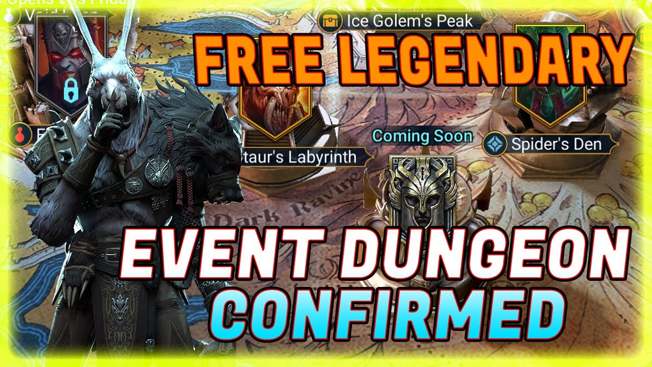 NEW EVENT DUNGEON AND FREE LEGENDARY CONFIRMED! Raid: Shadow Legends ...